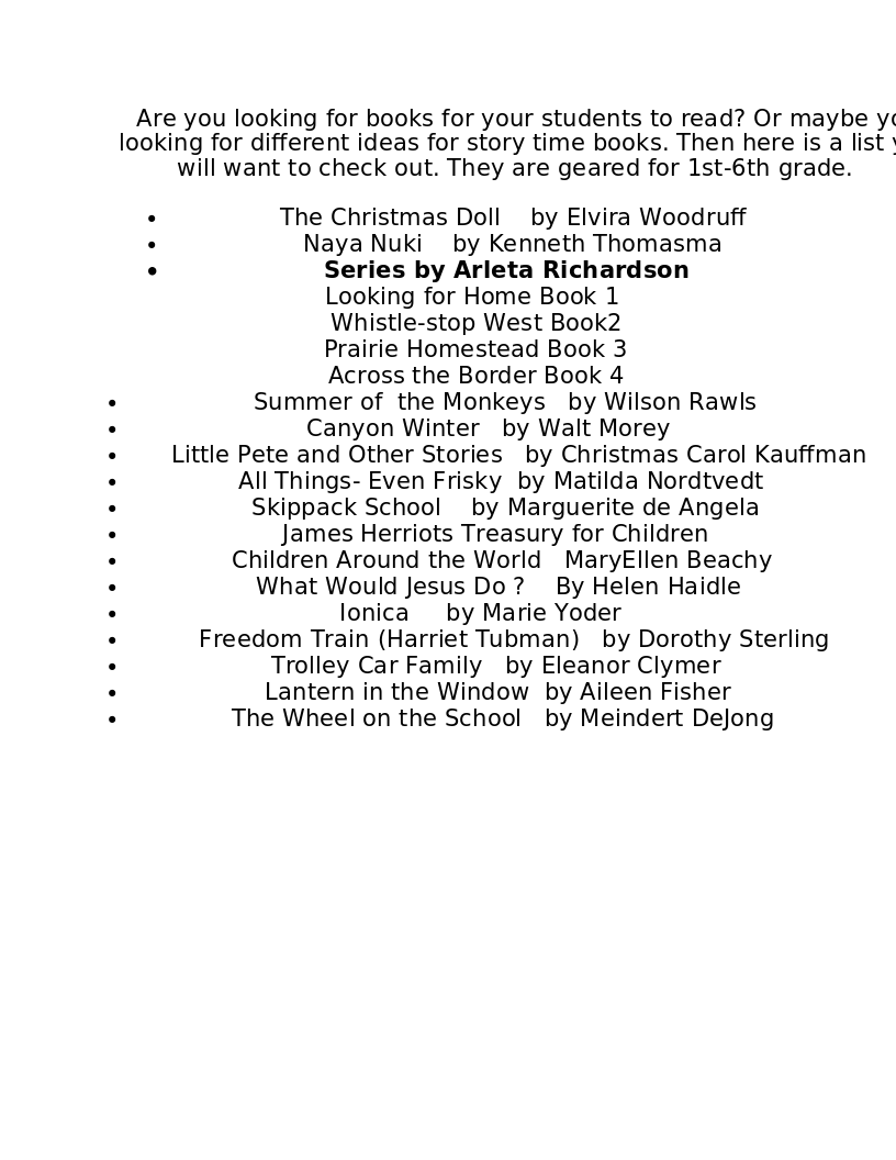 Storybook Ideas - The Dock for Learning