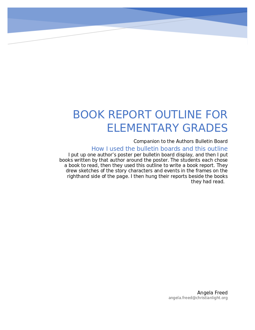 Book Report Outline & Author Posters - The Dock for Learning