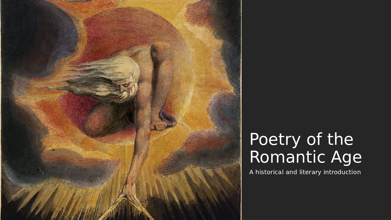 Poetry of the Romantic Age - The Dock for Learning