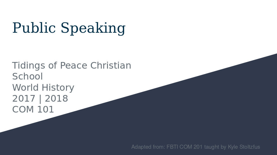 Public Speaking Activities Slides - The Dock for Learning